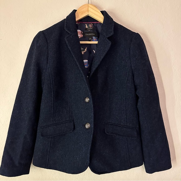 Talbots | Jackets & Coats | Vintage Talbots Navy Teacup Blazer | Poshmark
